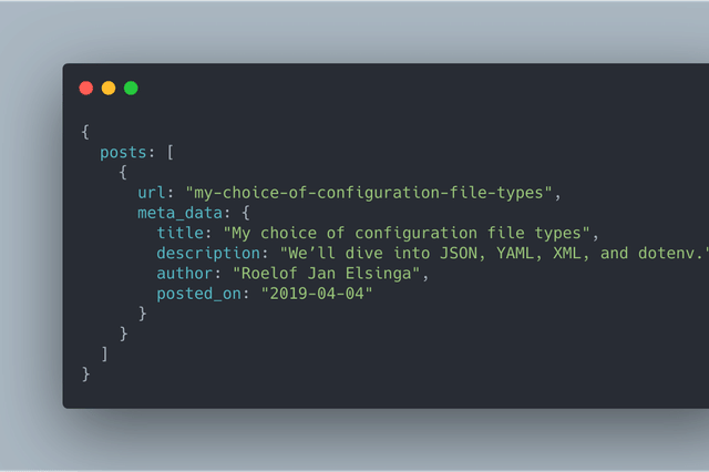 How To Pick Right Configuration File Type For Your Project Roelof Jan how-to-pick-right-configuration-file-type-for-your-project-roelof-jan